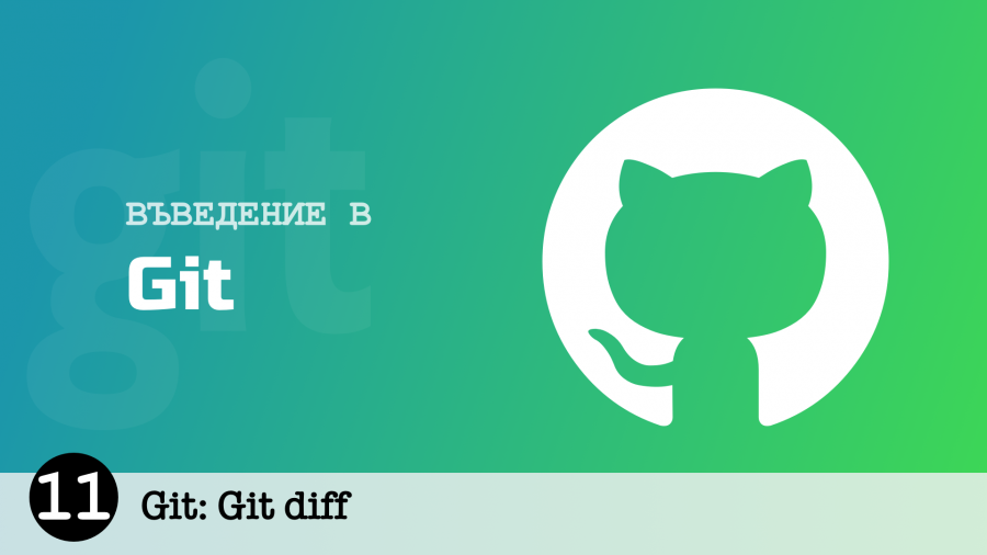 Въведение в Git: Git diff | Tutorials.bg - онлайн уроци, курсове и обучения